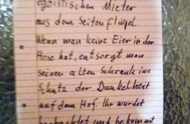 Ein Rap-Gedicht aus Berlin zum Thema "Tür schließen:"