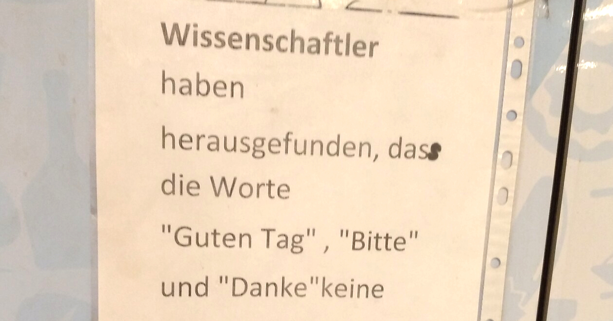 Das A und O für ein gutes Miteinander - Höflich sein schadet keinem: