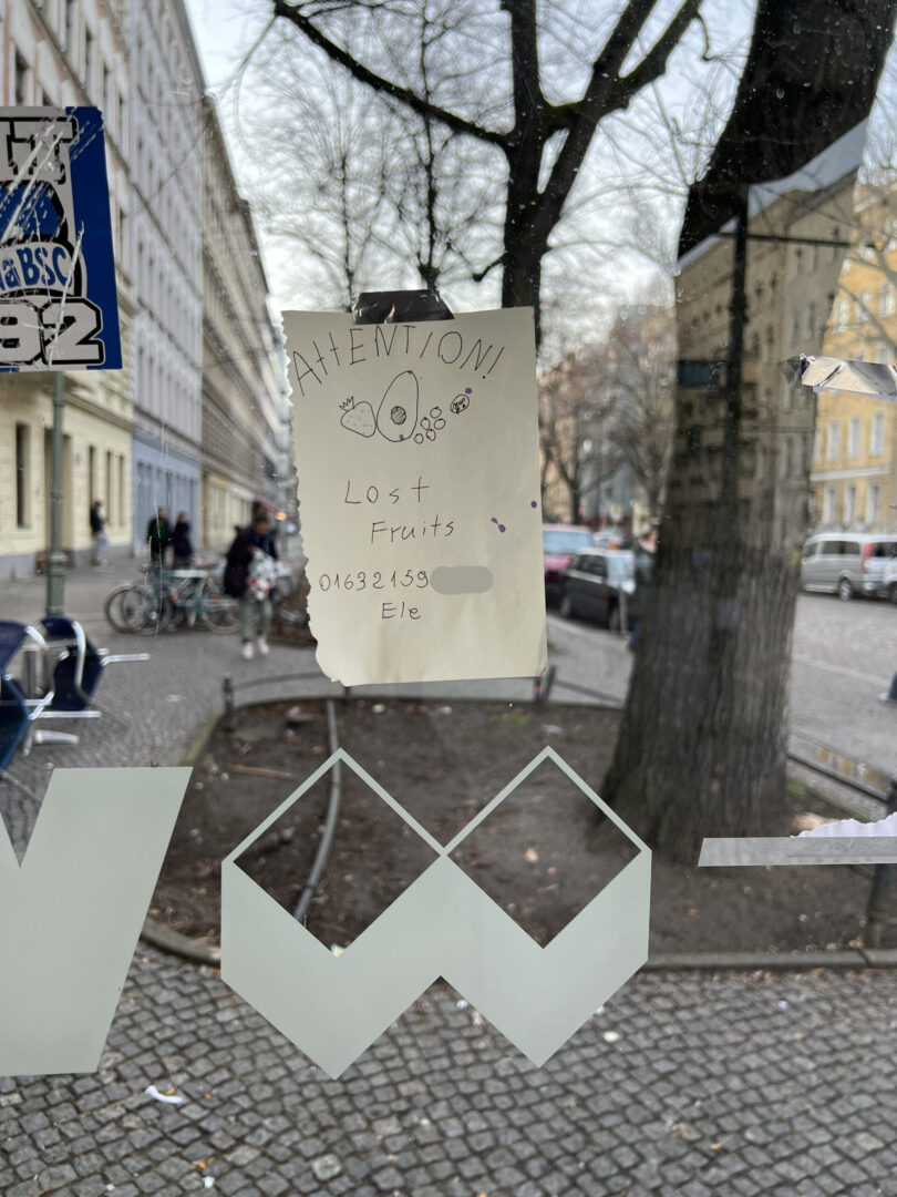 Was für Früchtchen! - In Berlin sucht jemand sein frisches Obst:
