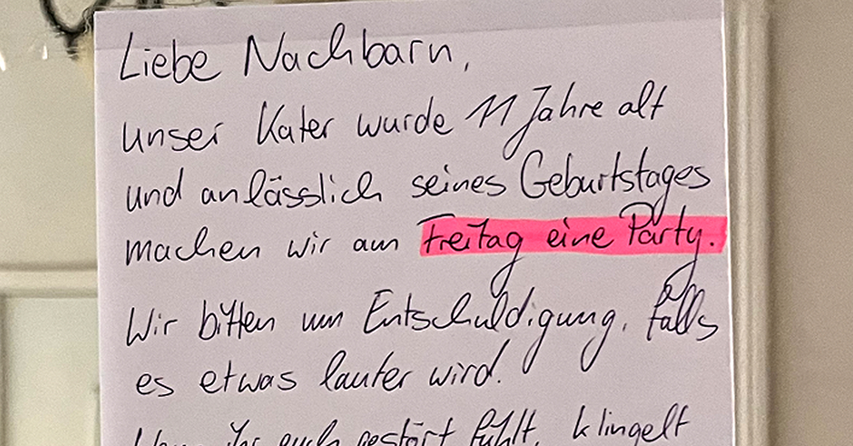 Geburtstag vom Kater - Diesen Meilenstein muss man feiern!