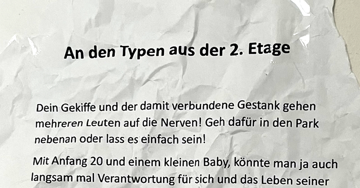 Gestank vom Kiffen - Hier hat man die Nase mehr als voll!